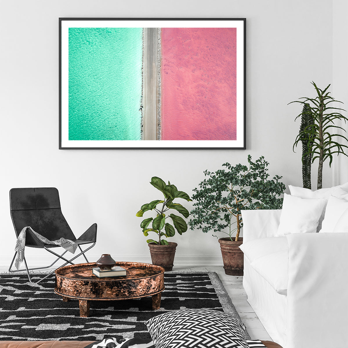 Dual Lake | Pink Lake Photo Print Art | Frame Chasers – FRAME CHASERS