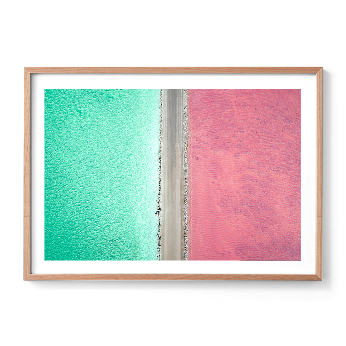 Dual Lake | Pink Lake Photo Print Art | Frame Chasers – FRAME CHASERS