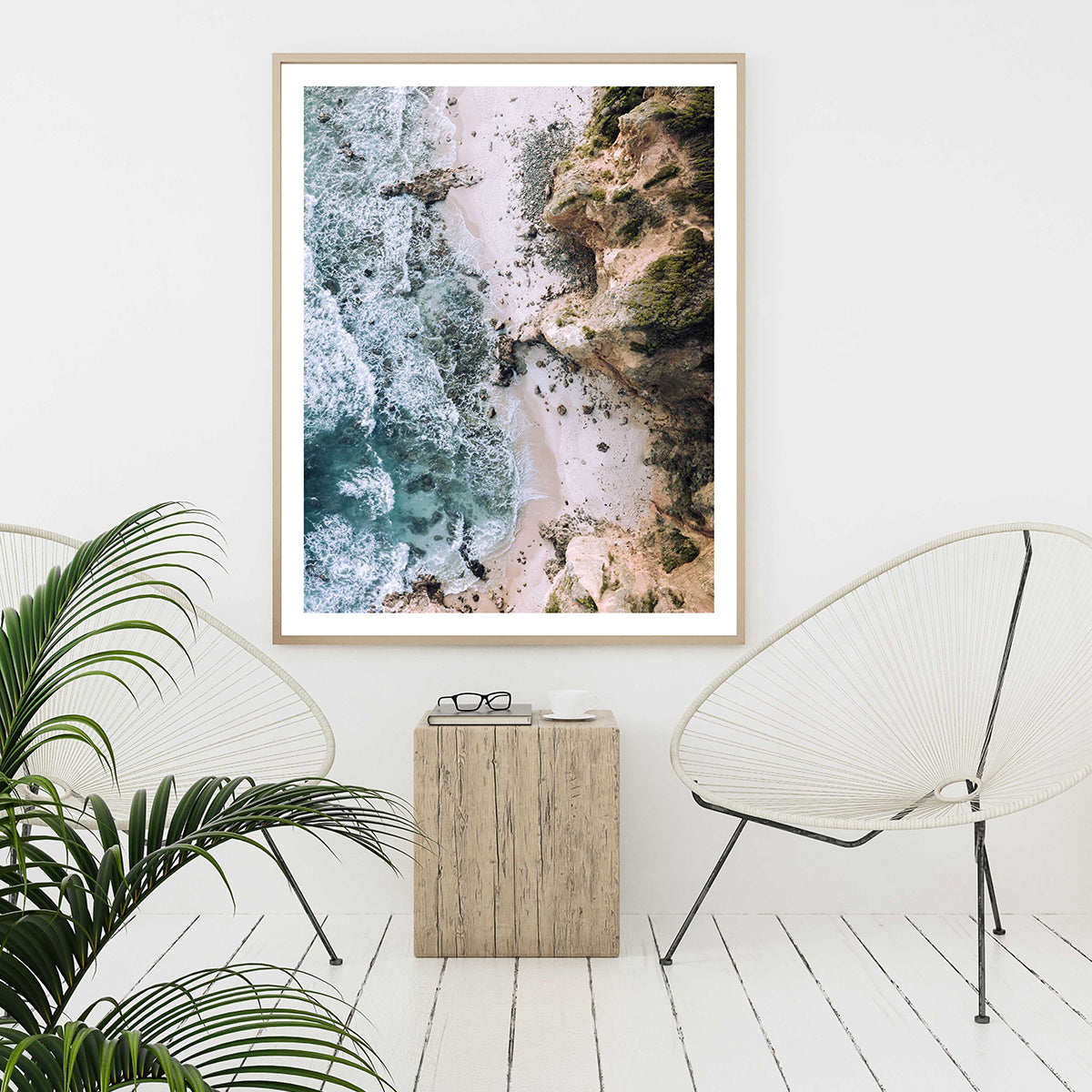 Rough | Aerial Ocean & Beach Photo Print Art by Frame Chasers – FRAME ...