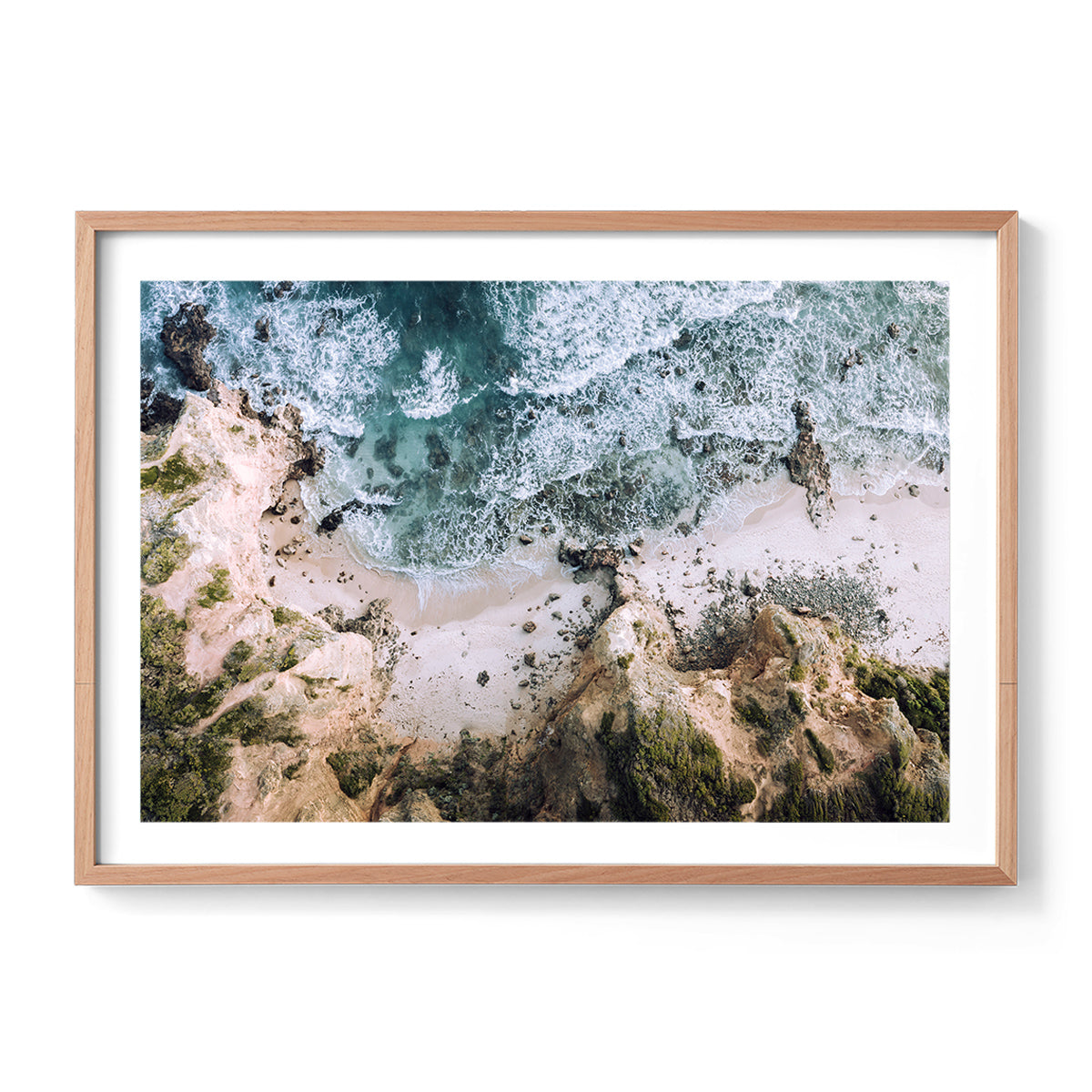 Rough | Aerial Ocean & Beach Photo Print Art by Frame Chasers – FRAME ...