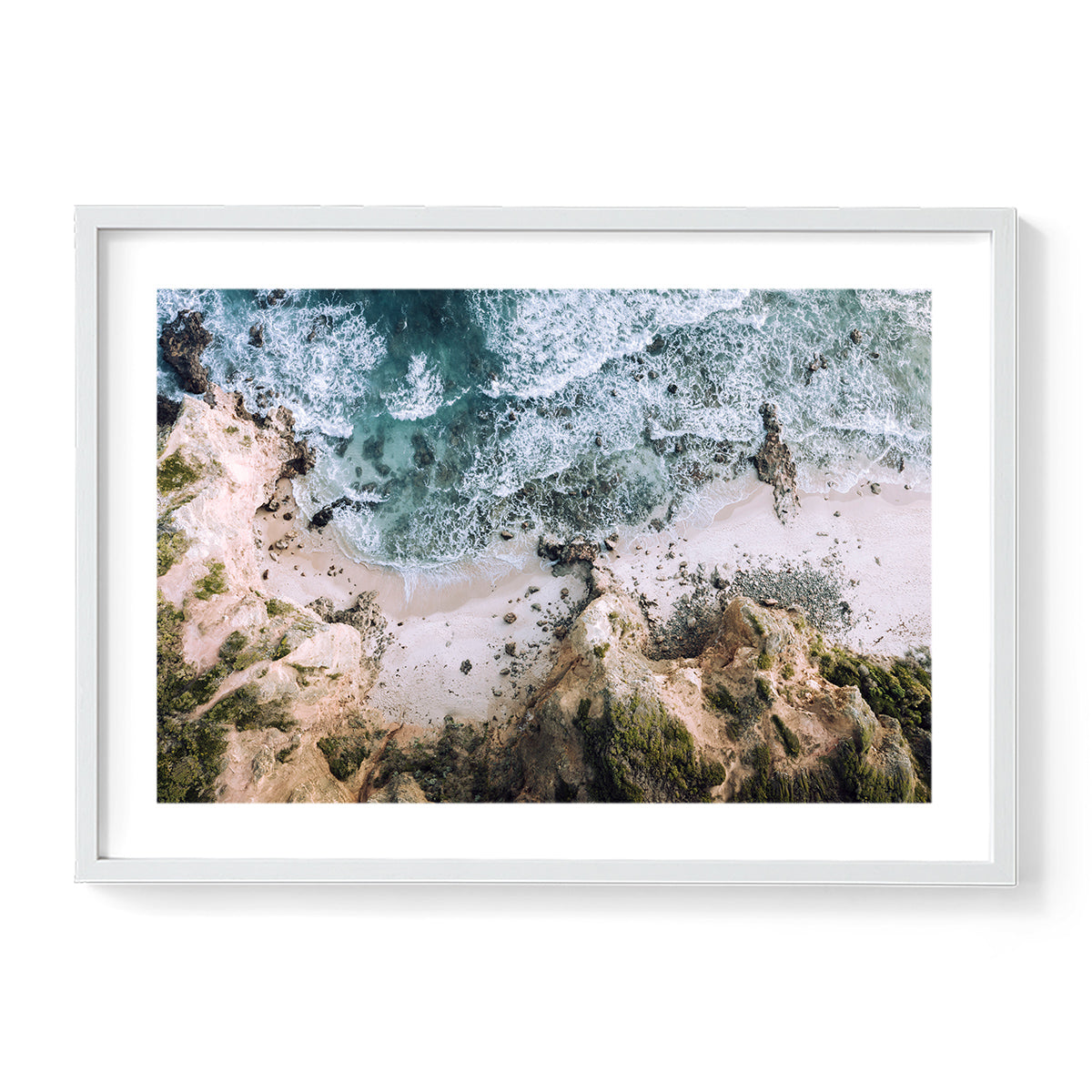 Rough | Aerial Ocean & Beach Photo Print Art by Frame Chasers – FRAME ...